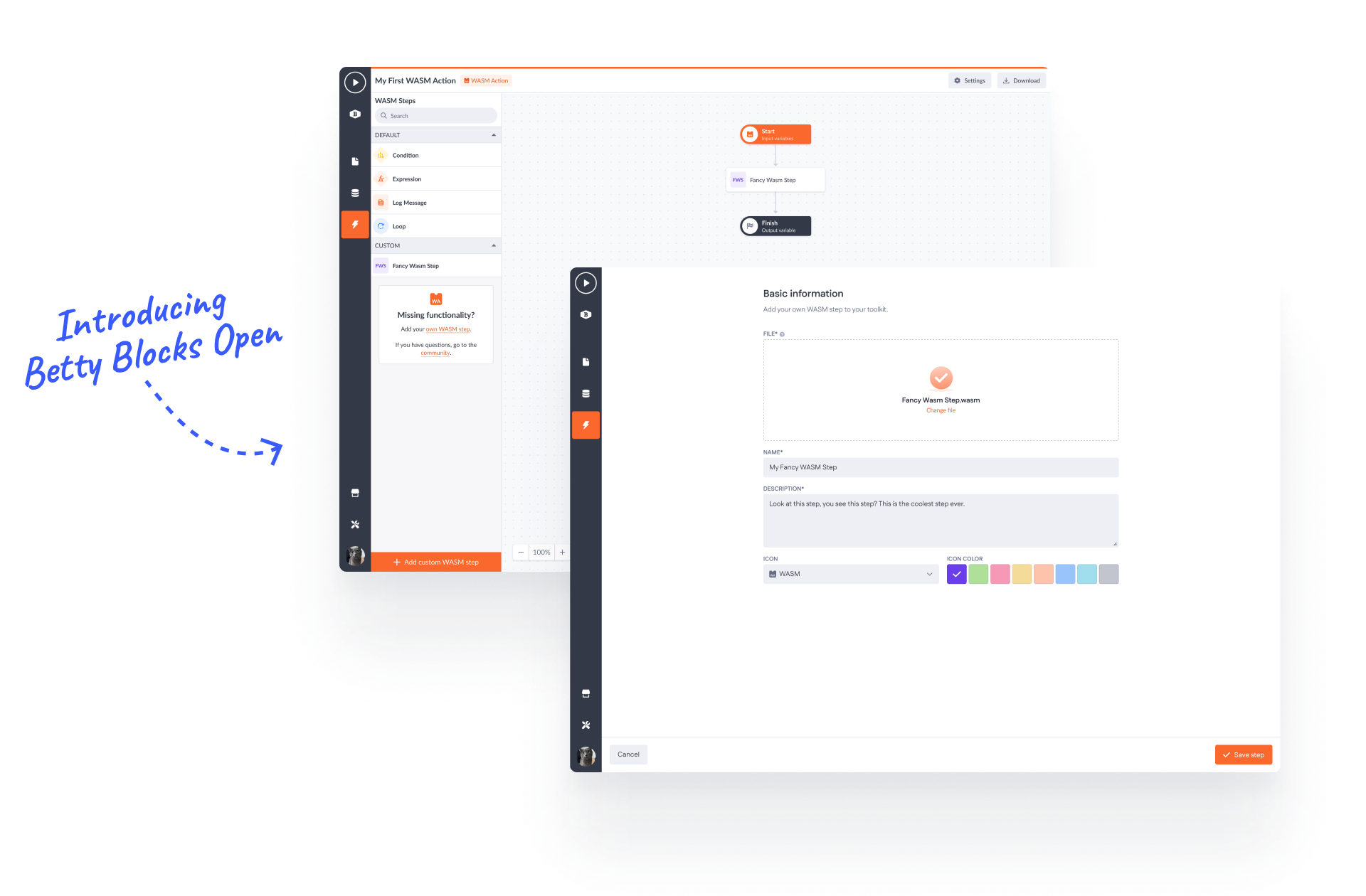 Introducing a Wasm-based Action Builder by Betty Blocks: Where code power meets low-code speed