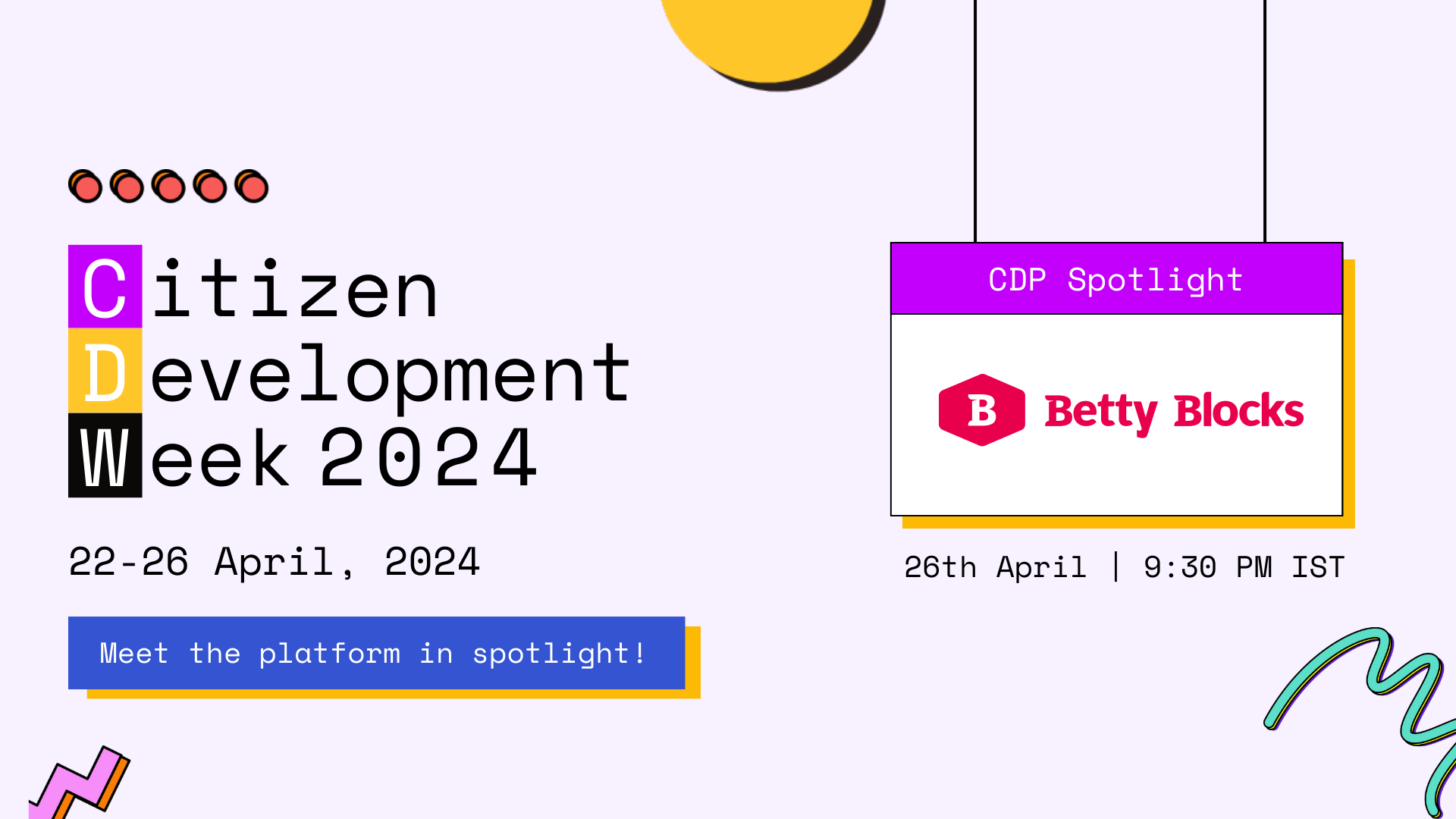 Join Betty Blocks at Citizen Development Week 2024