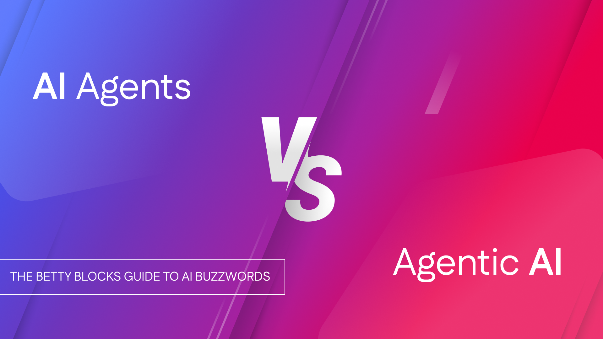The Betty Blocks Guide to AI Buzzwords: AI Agents vs. Agentic AI